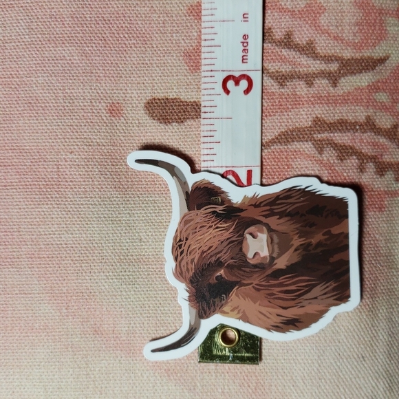 Office | H Highland Cow Sticker Western Farmhouse Decor Highland Cattle ...